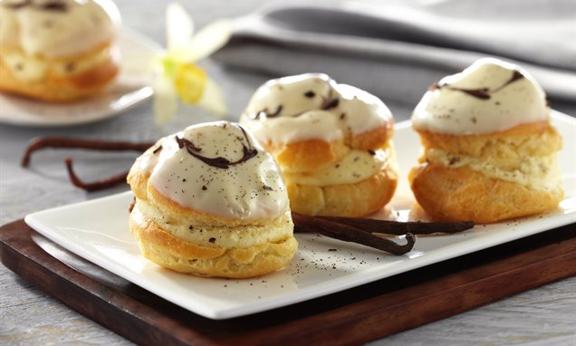 Vanilla and White Chocolate Choux Buns Recipe | Dr. Oetker