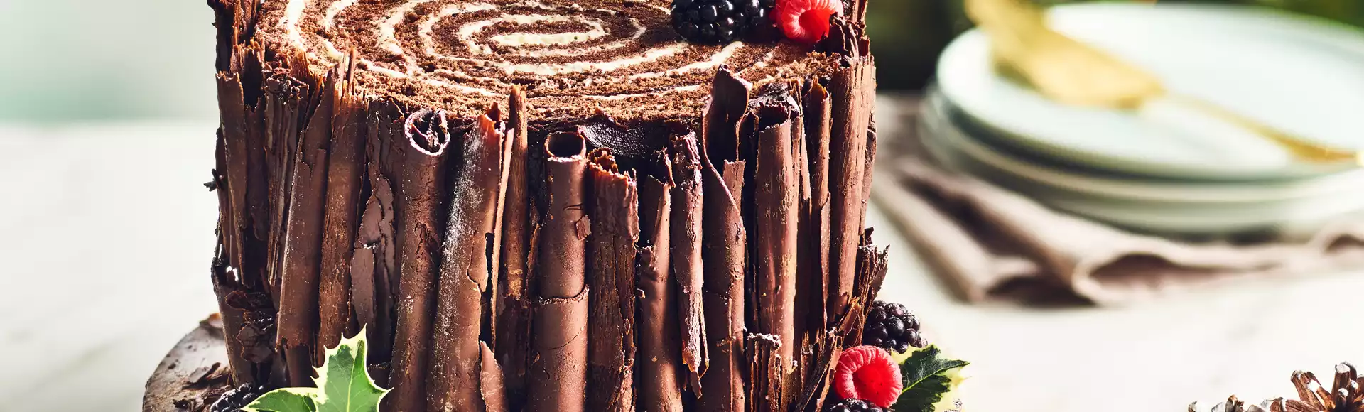 Yuletide Log Cake Bûche De Nöel
