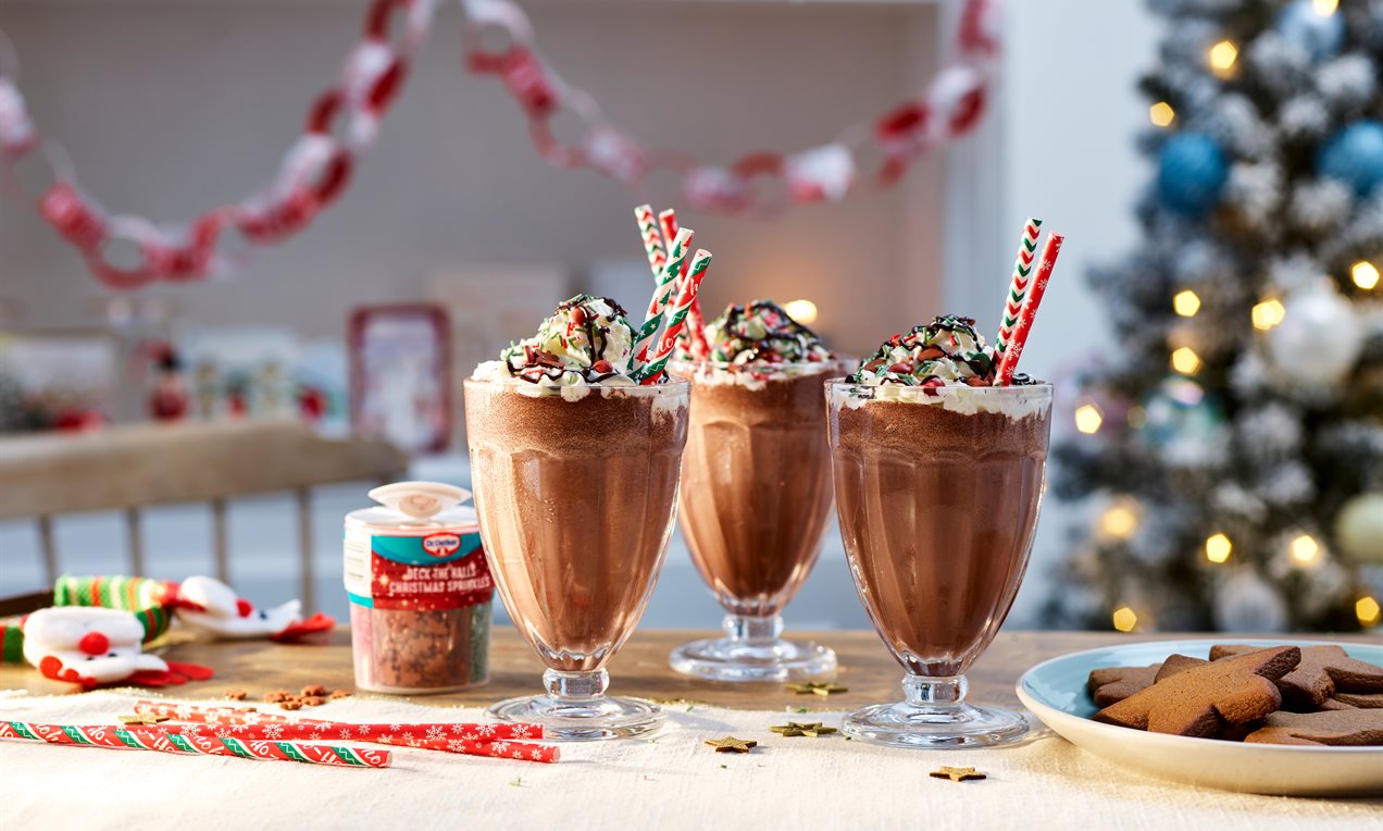 Christmas Chocolate Orange Milkshake Recipe | Dr. Oetker
